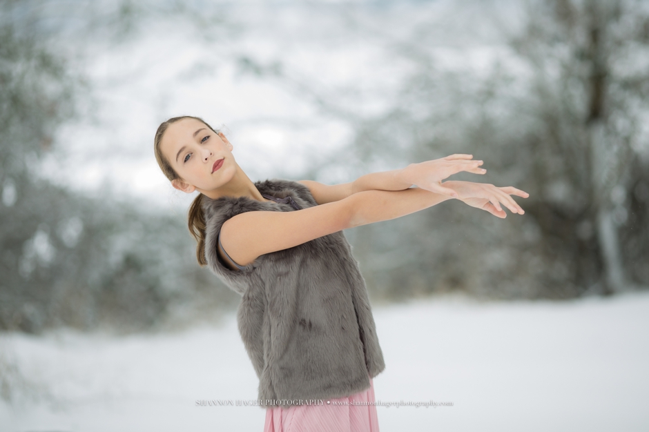 Stella Dancing in the Snow | Portland Dance Photographer